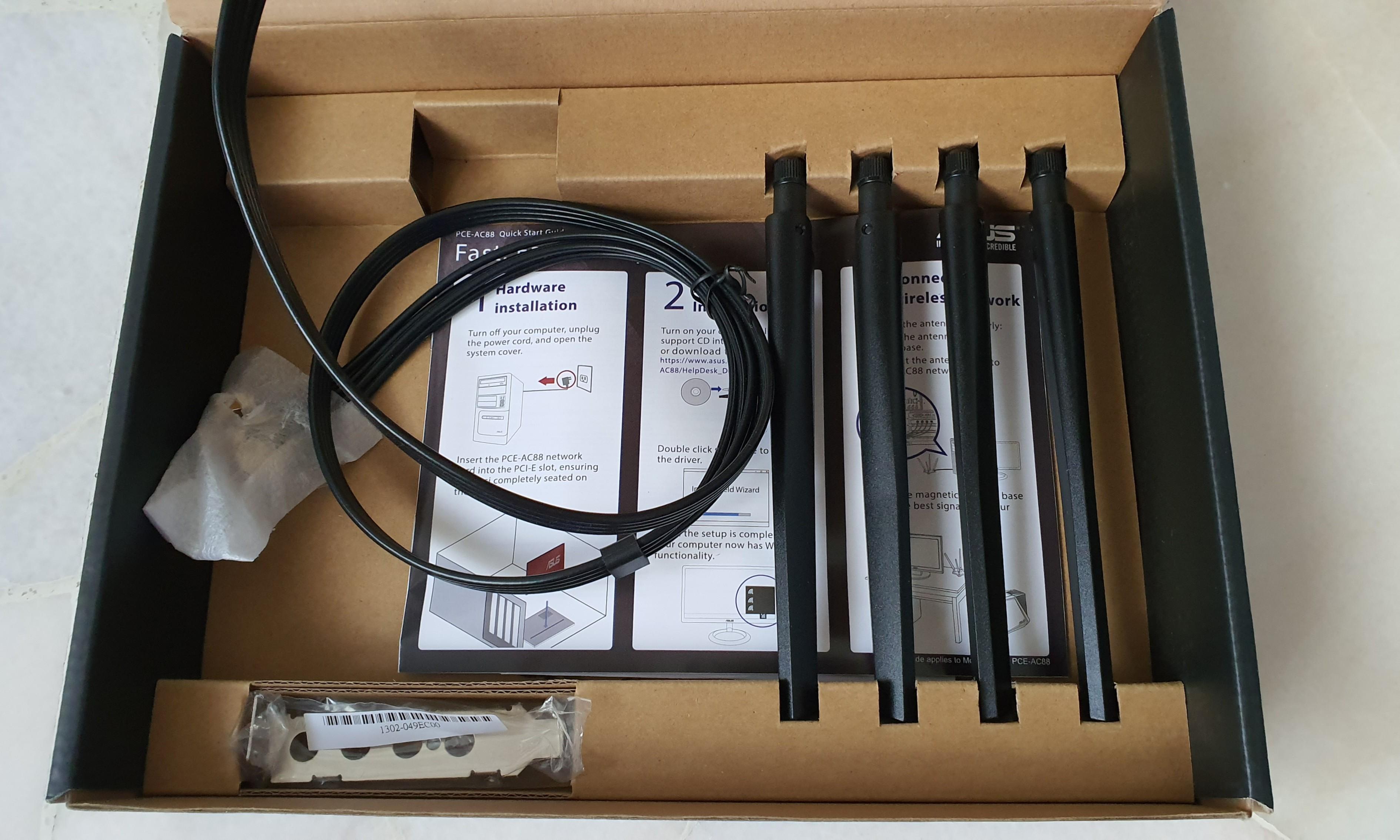 ASUS PCE-AC88 Dual-Band AC3100 Wireless PCIe Adapter, Local Asus ...