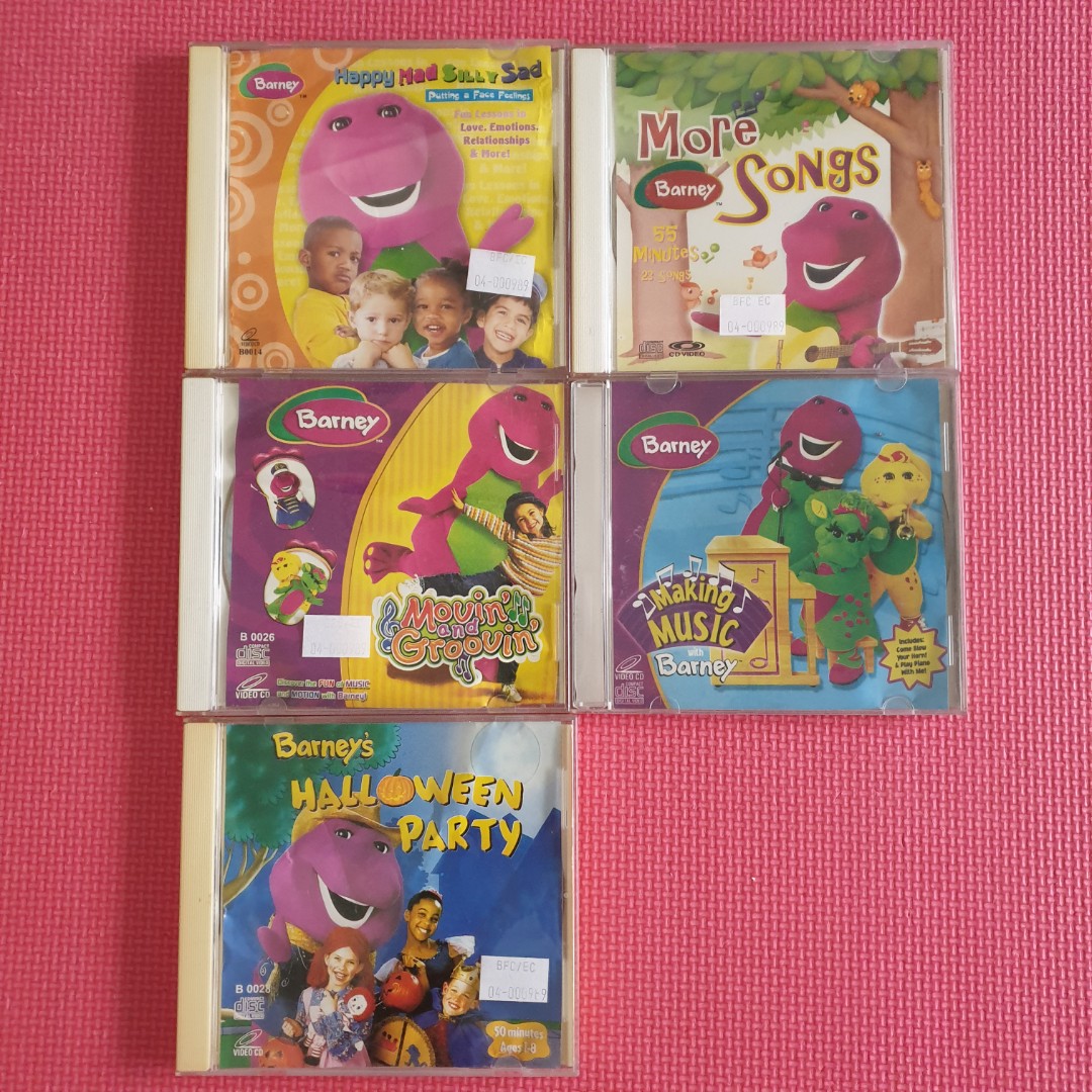 Barney VCDs Lot, Hobbies & Toys, Music & Media, CDs & DVDs on Carousell