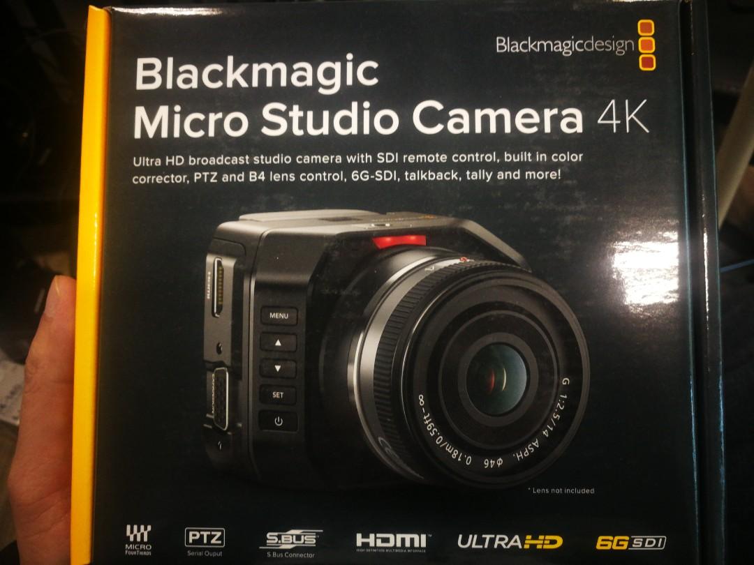 Blackmagic micro studio camera 4k $1875 selling $1000, Photography ...