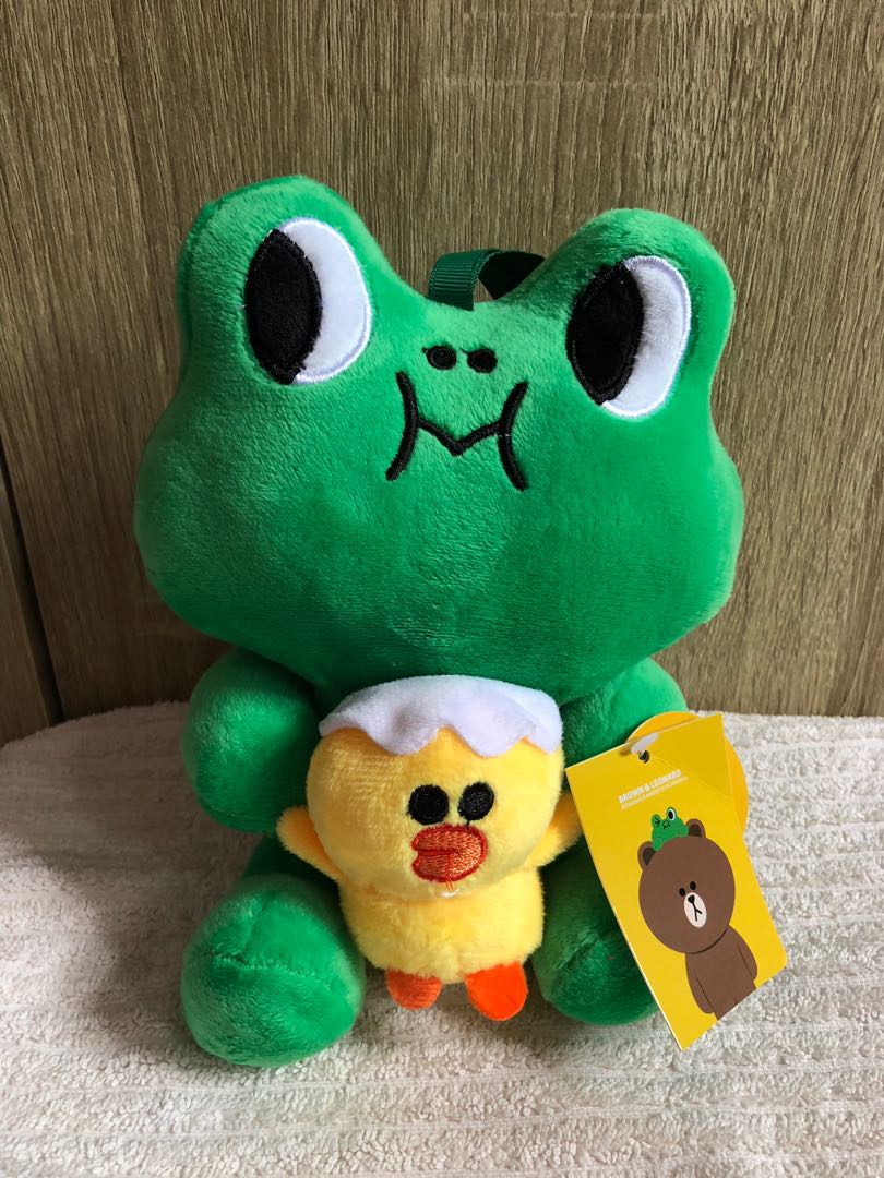 Brand New The Line Friends Leonard Frog With Sally Plush, Hobbies ...