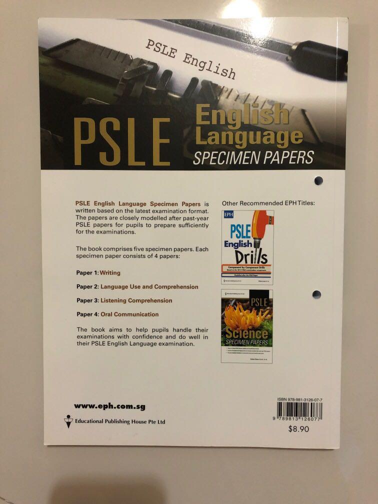 EPH PSLE English Language Specimen Papers Primary 6 Assessment Book ...