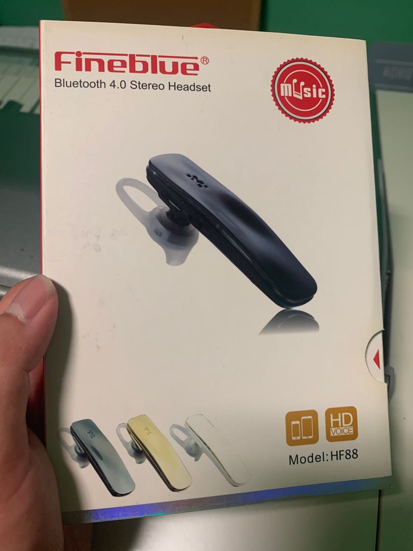 FineBlue Bluetooth 4 Headset, Audio, Headphones & Headsets on Carousell