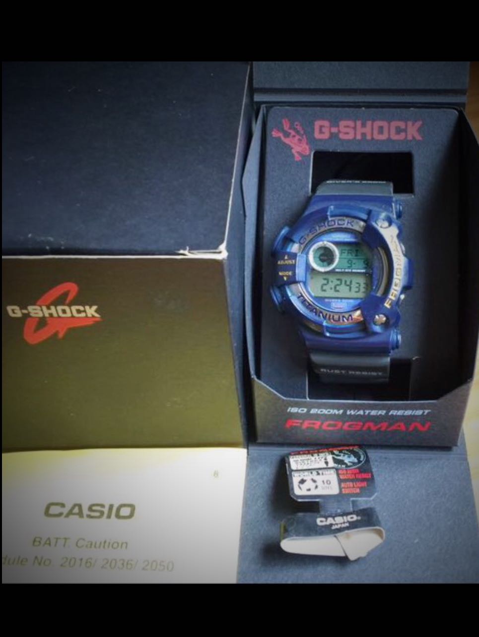Casio Vintage Retro Frogman G-Shock DW-9900-8T Diver Titanium Military ...