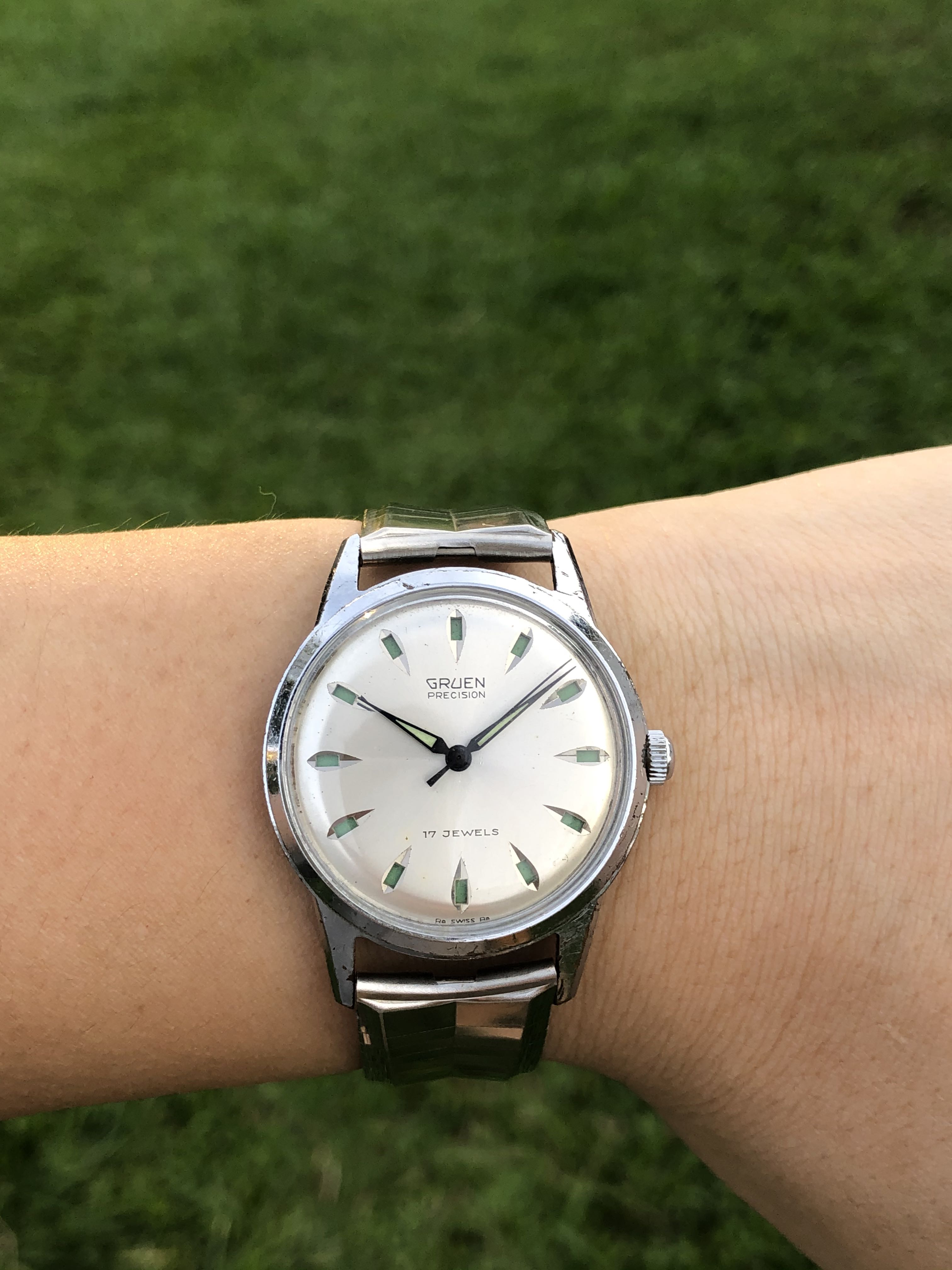 GRUEN PRECISION "DAY NITE" JUMP DIAL, Luxury, Watches on Carousell