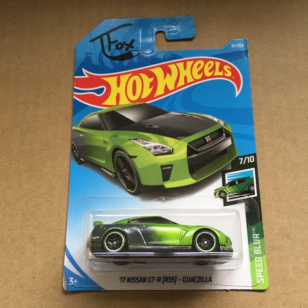 Hot wheels TFox Nissan Skyline GTR R35 Guazilla Lime Green Grey Tanner ...