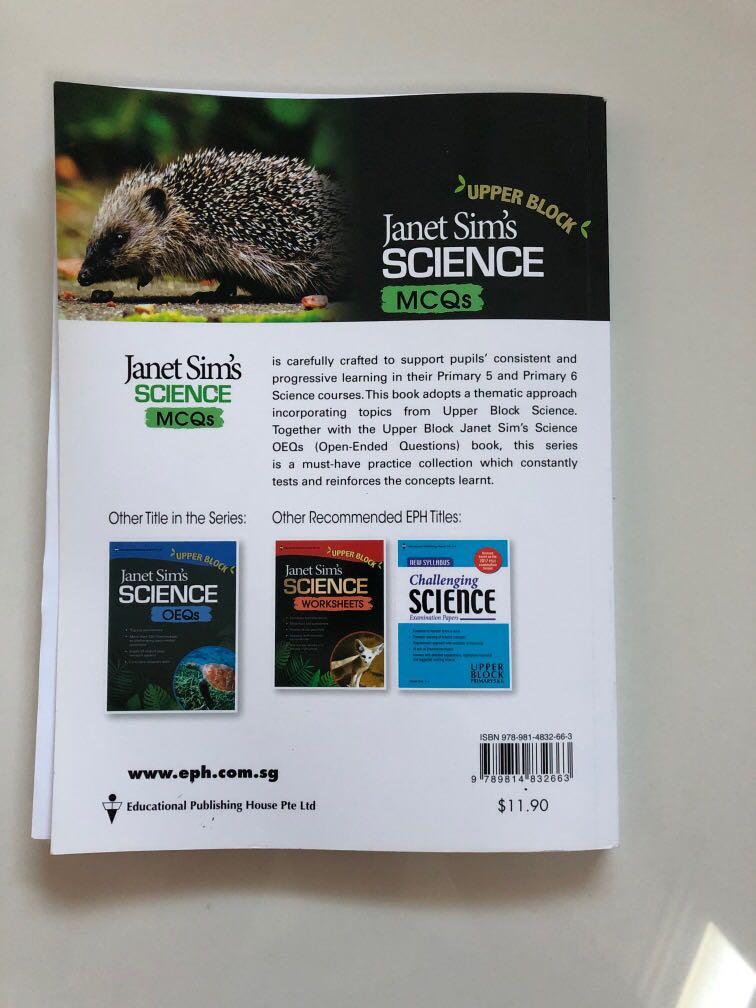 Janet Sim’s Upper Block Science MCQ Primary 6 Assessment Book, Hobbies ...