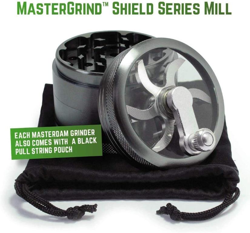 Masterdam 4-Part Mill Grinder for Herb and Spice | Grinders with Micron ...