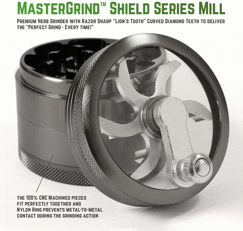 Masterdam 4-Part Mill Grinder for Herb and Spice | Grinders with Micron ...