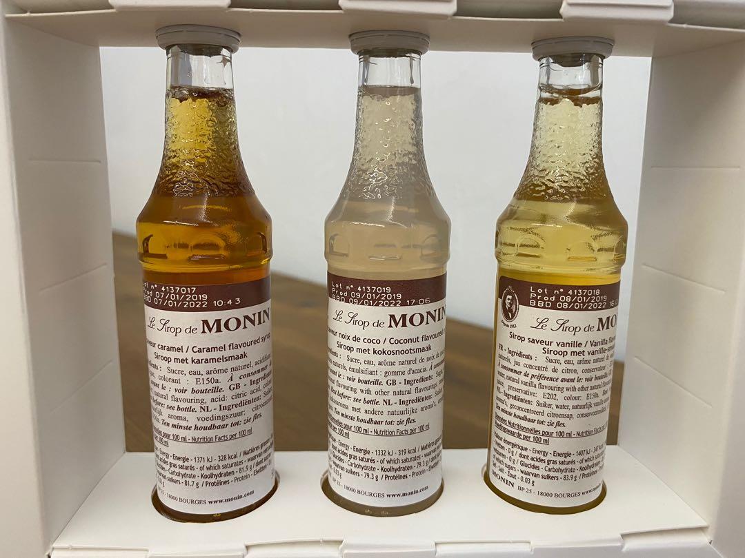 Nespresso Syrups Monin - vanilla, coconut, caramel, Food & Drinks ...