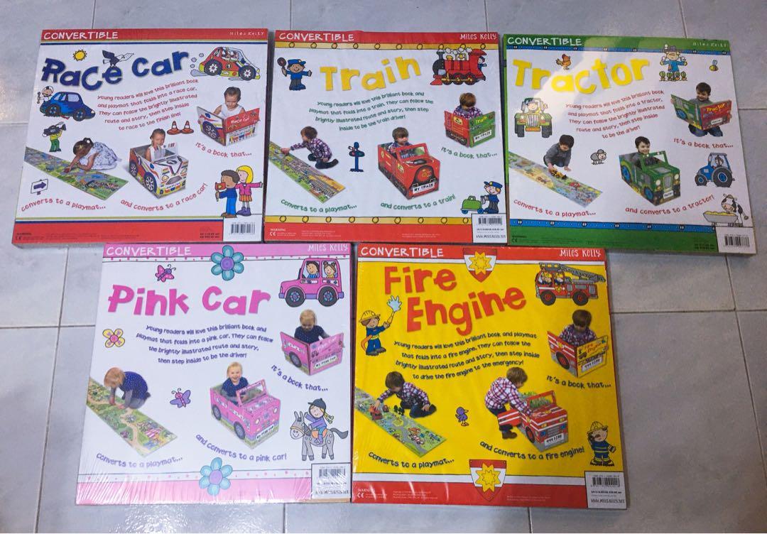 NEW~ Convertible Book, 3D Car, 興趣及遊戲, 書本 & 文具, 兒童書籍 - Carousell