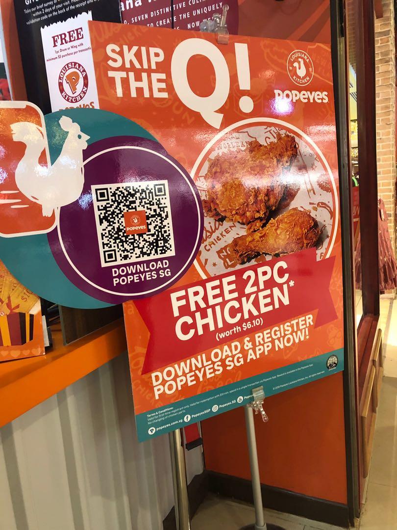 P5TR4HVQ Referral code Popeyes app (free chicken and drink with code ...