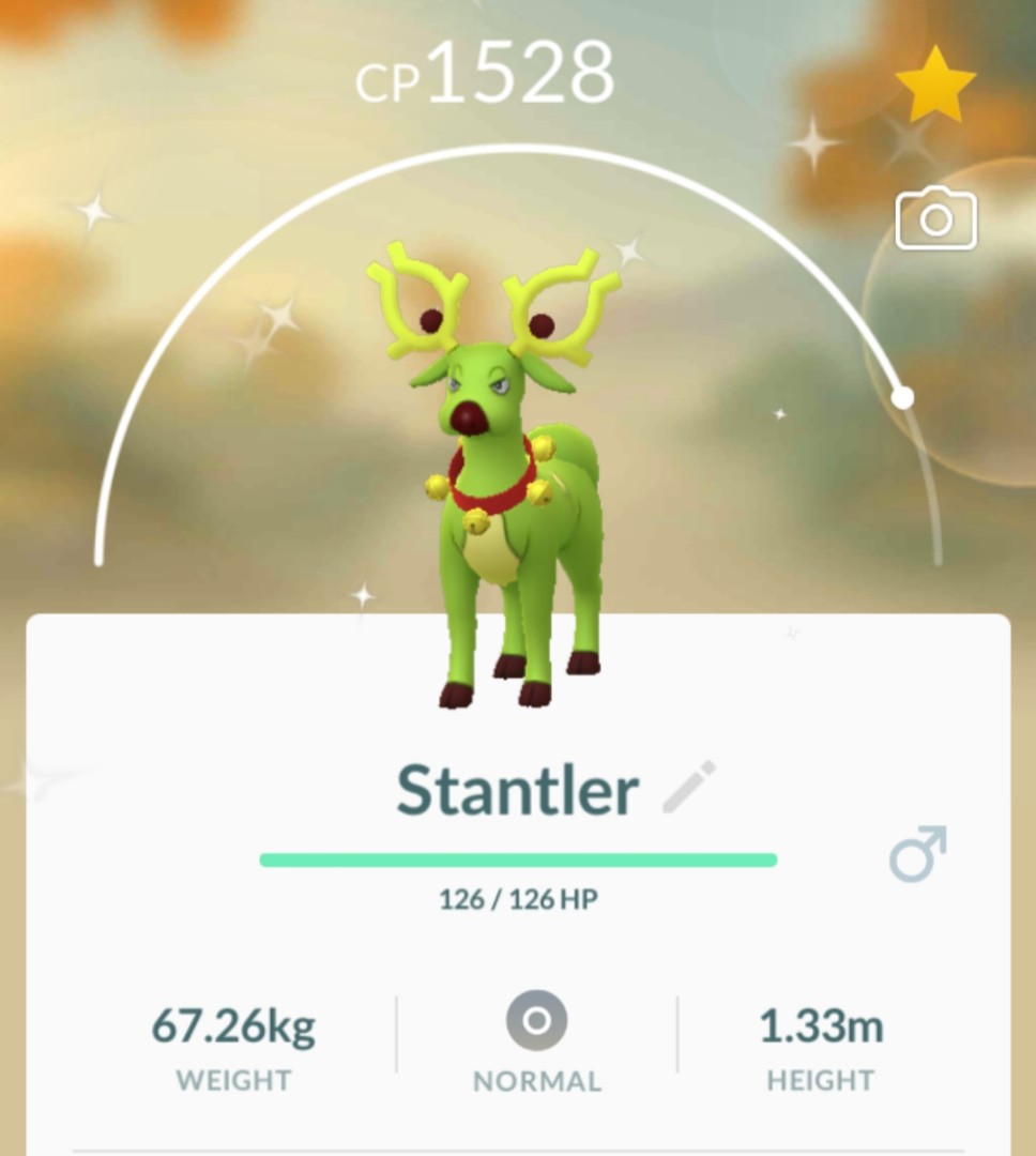 Shiny stantler Pokemon go, Video Gaming, Gaming Accessories, Game Gift ...