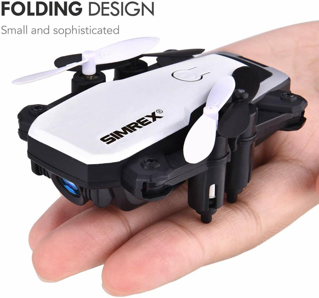 SIMREX X300C Mini Drone with Camera WiFi HD FPV Foldable RC Quadcopter ...