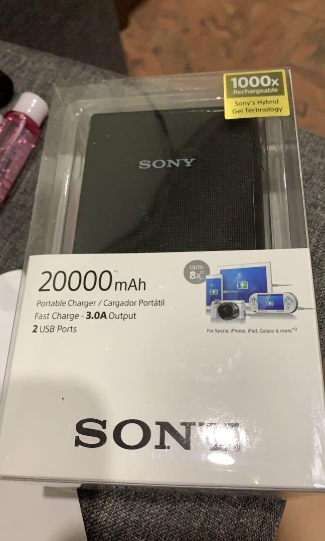 SONY PORTABLE CHARGER 20 000mah, Mobile Phones & Gadgets, Mobile ...