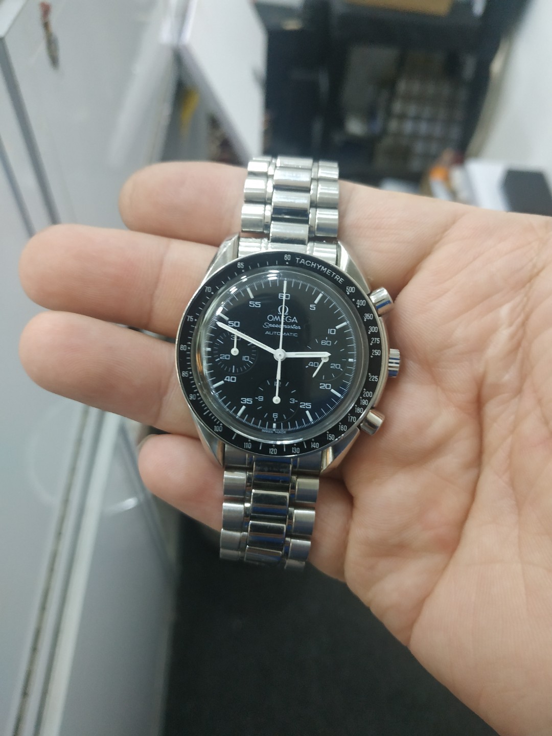 (sold)Speedmaster noon watch reduced omega, Luxury, Watches on Carousell