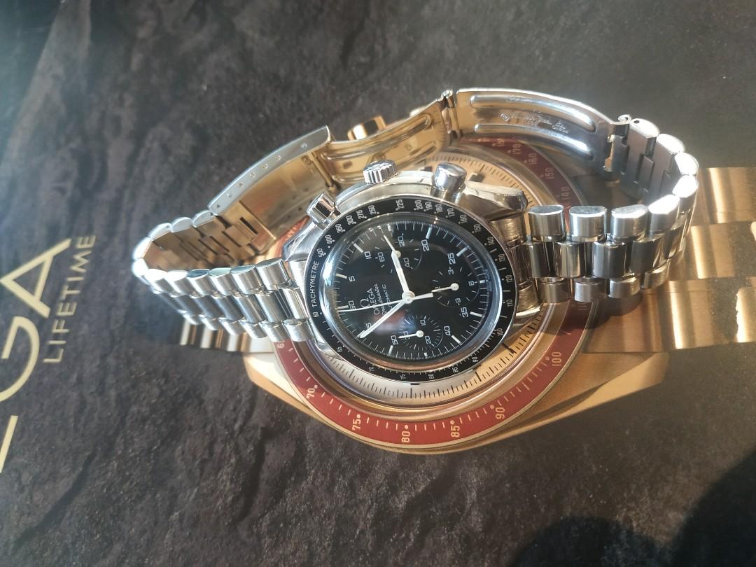 (sold)Speedmaster noon watch reduced omega, Luxury, Watches on Carousell