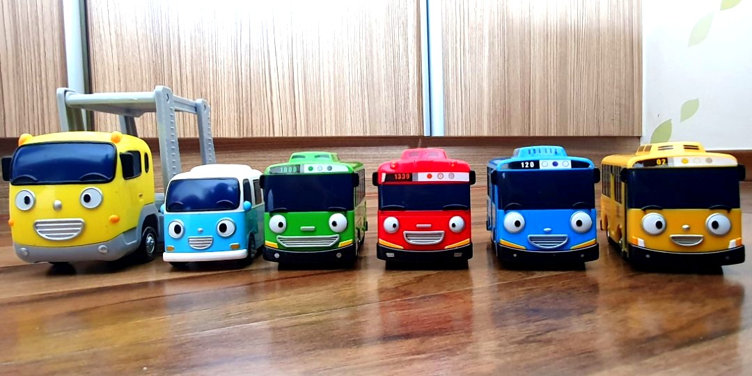Tayo the bus and friends Pull-back buses, Hobbies & Toys, Toys & Games ...