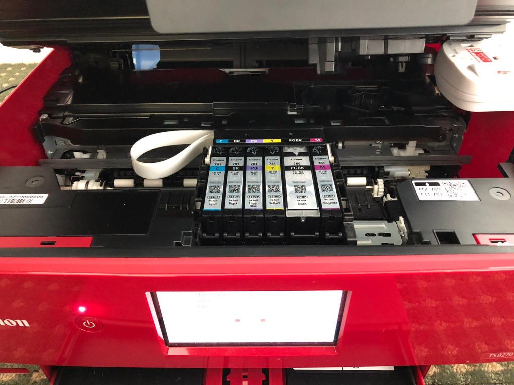 Used Canon Inkjet Printer Pixma TS8270 Red Color, Computers & Tech ...