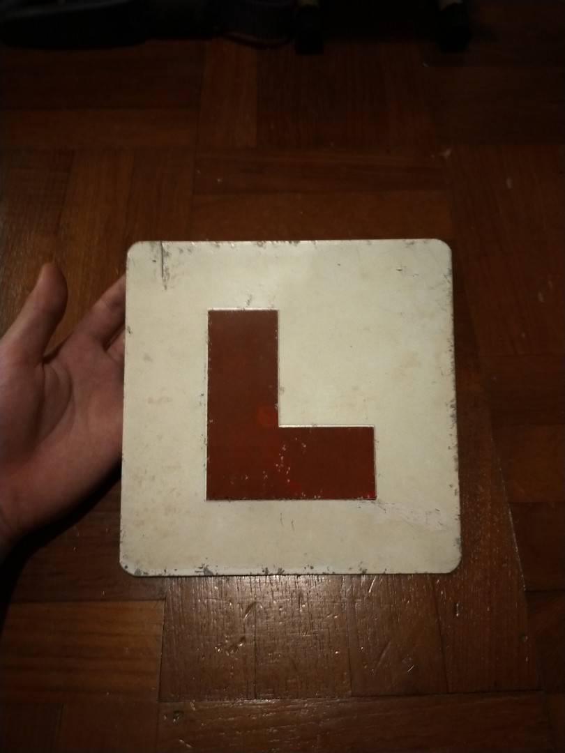 Vintage Learner Driver Metal Plate, Furniture & Home Living, Home Decor ...