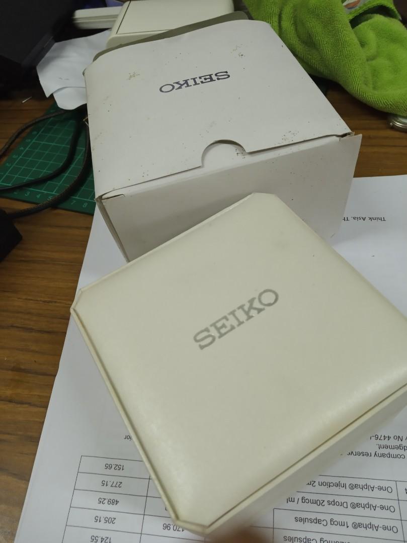 Vintage Seiko watch box, Men's Fashion, Watches & Accessories, Watches ...