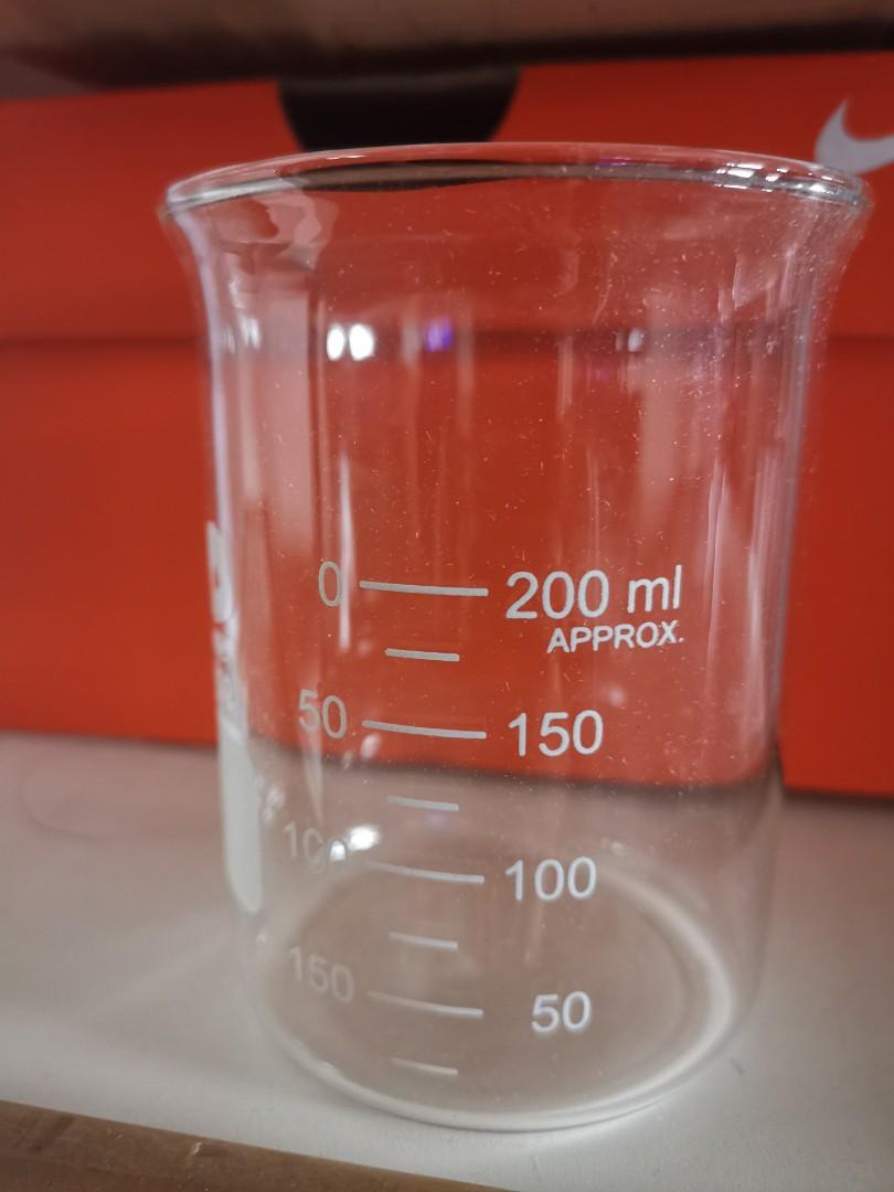 Bomex 200 ml laboratory glass beaker (10 pieces), Furniture & Home ...