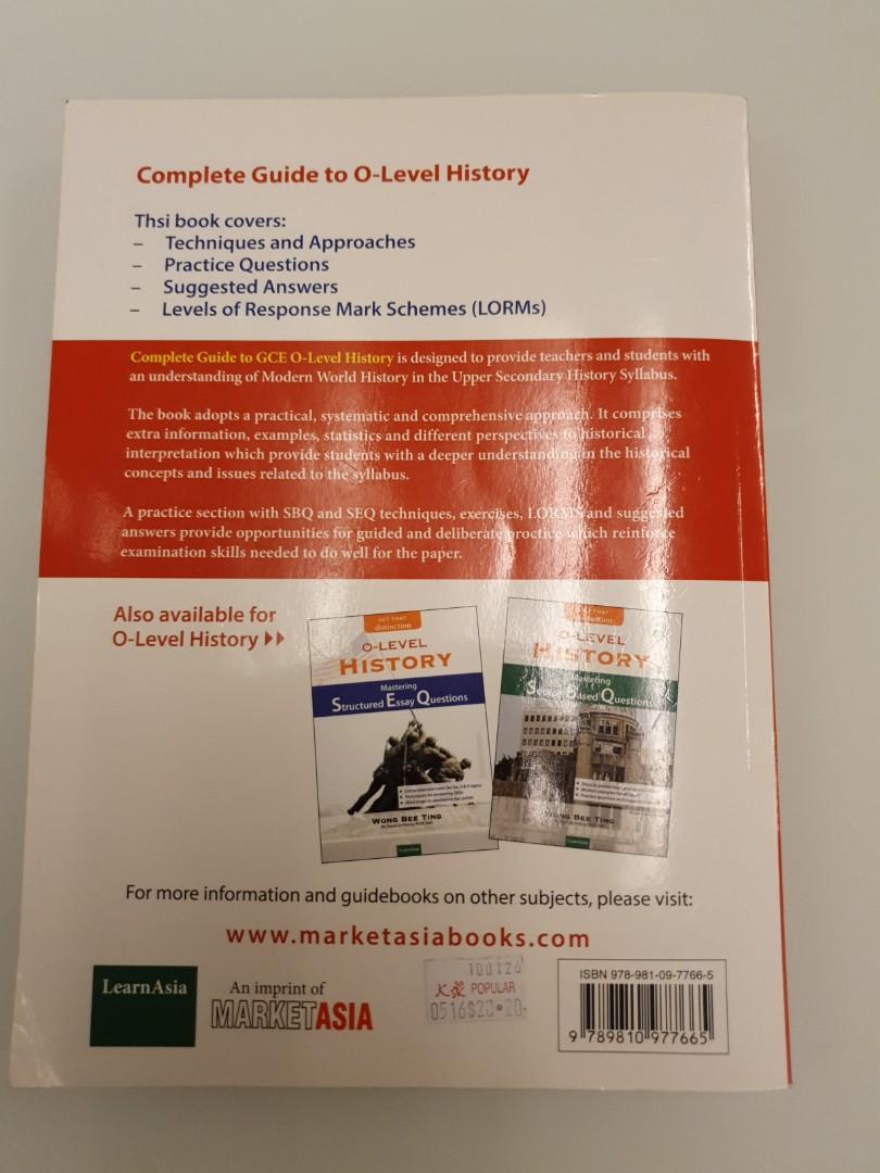O level History: Complete Guide to O level History, Hobbies & Toys ...