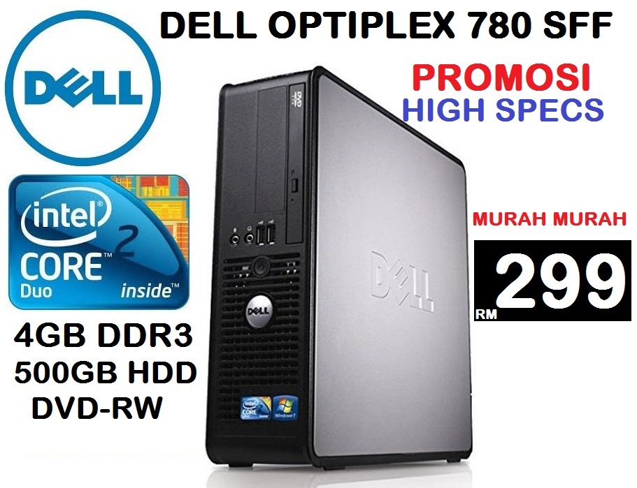 DESKTOP PC DELL OPTIPLEX 780 SFF/960 CORE 2 DUO 4GB RAM/500GB HDD, Computers & Tech, Desktops on ...