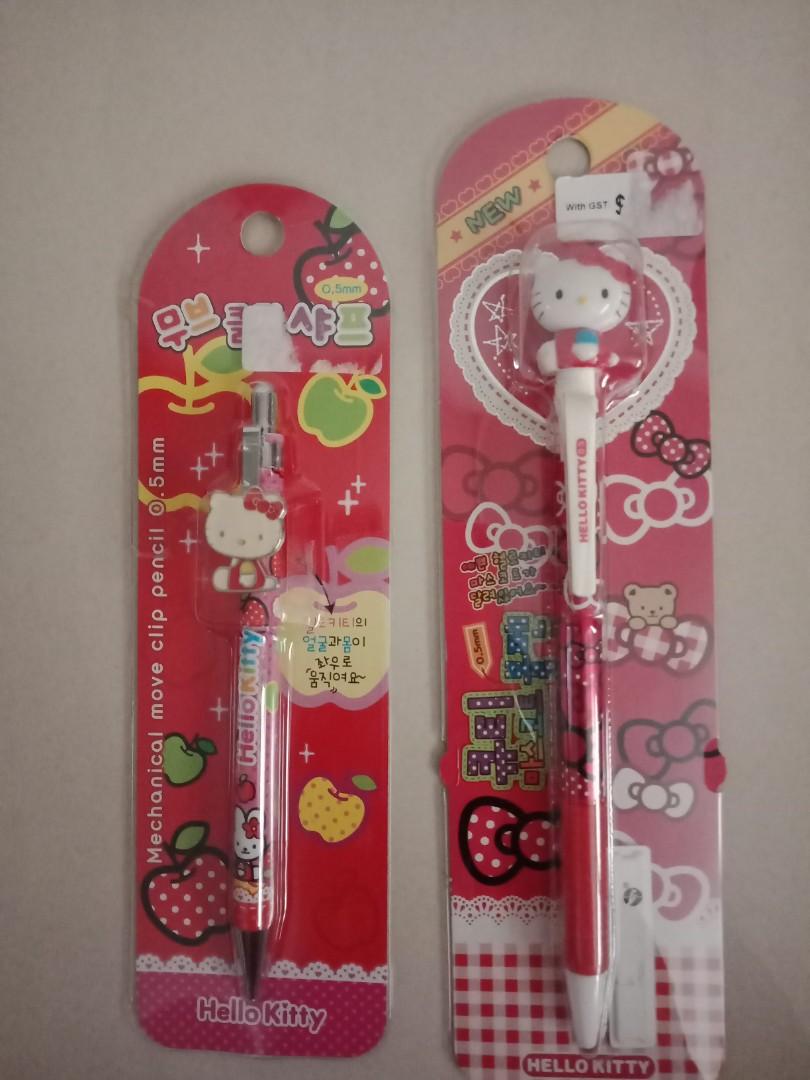 Hello Kitty mechanical pencil and pen, Hobbies & Toys, Stationery ...