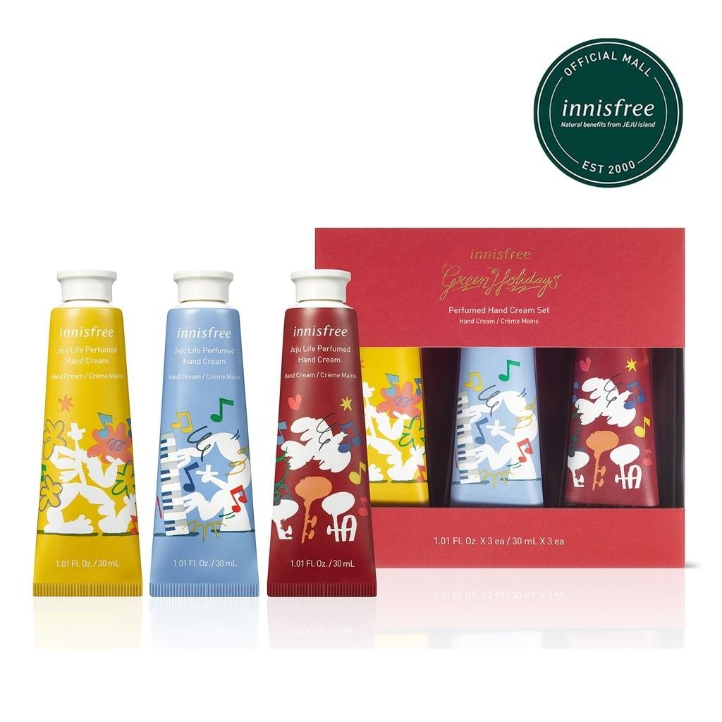 Innisfree Perfumed Hand Cream Set (2019 Green Holidays Limited Edition ...