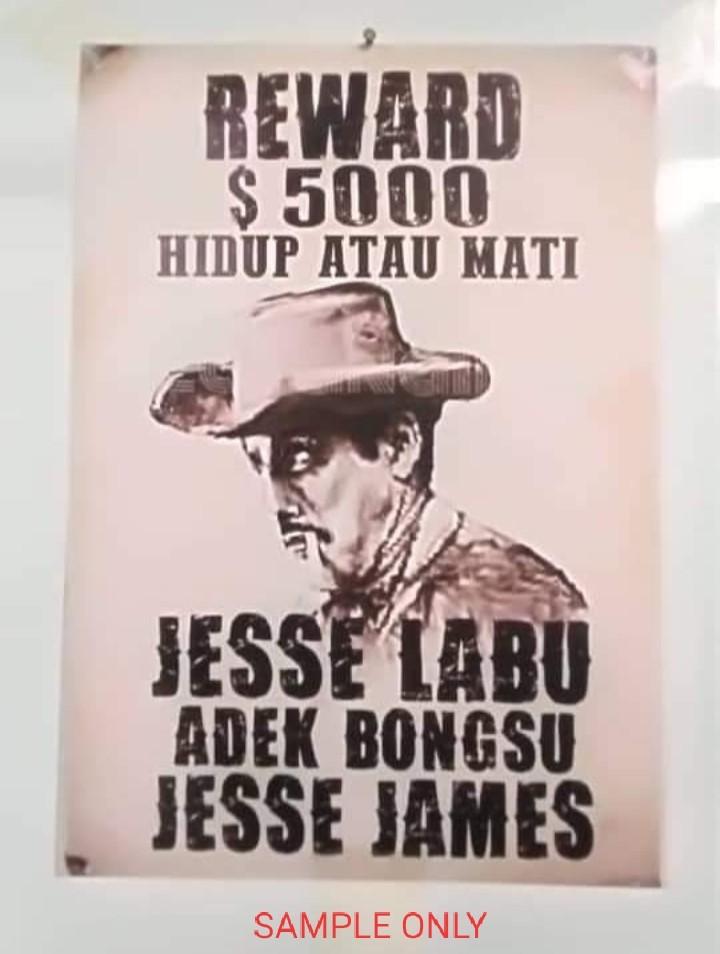 JESSE LABU POSTER, LABU LABI MOVIE POSTER, VINTAGE ART FILM POSTER, P ...