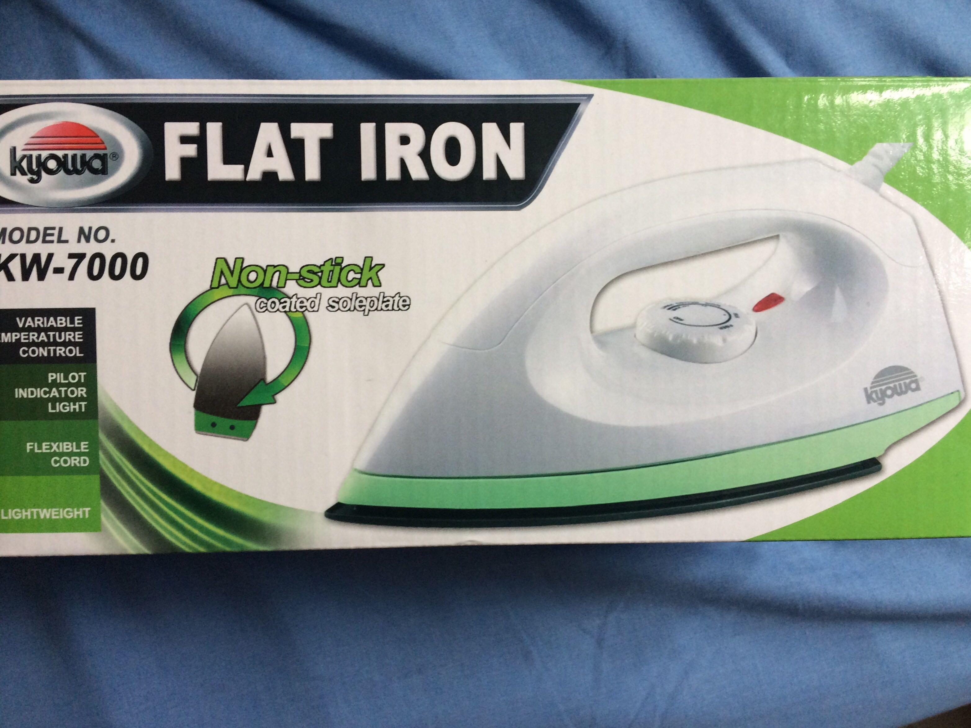 KYOWA KW-7000 FLAT IRON, Furniture & Home Living, Cleaning & Homecare ...