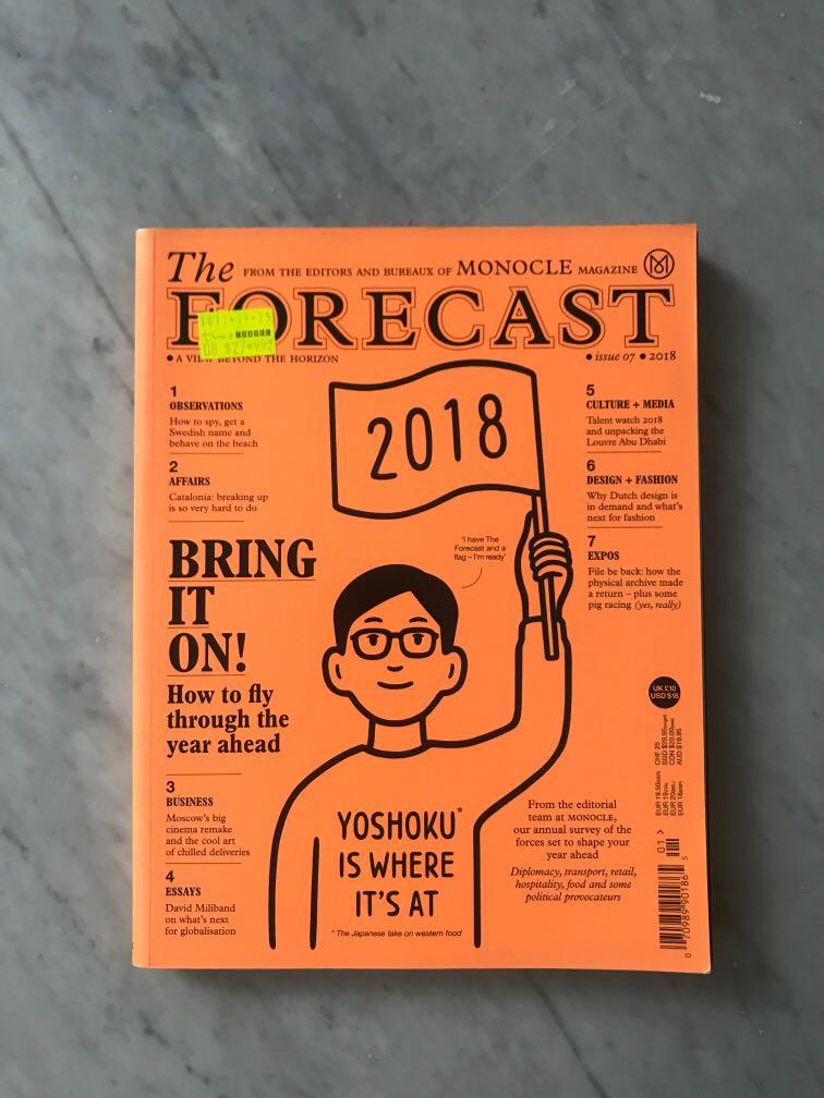 Monocle the forecast 2018 issue 7, Hobbies & Toys, Books & Magazines, Magazines on Carousell