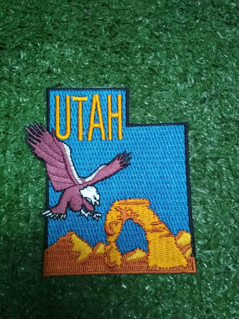 Patch Utah USA Patches Emblem Original, Desain & Kerajinan Tangan ...