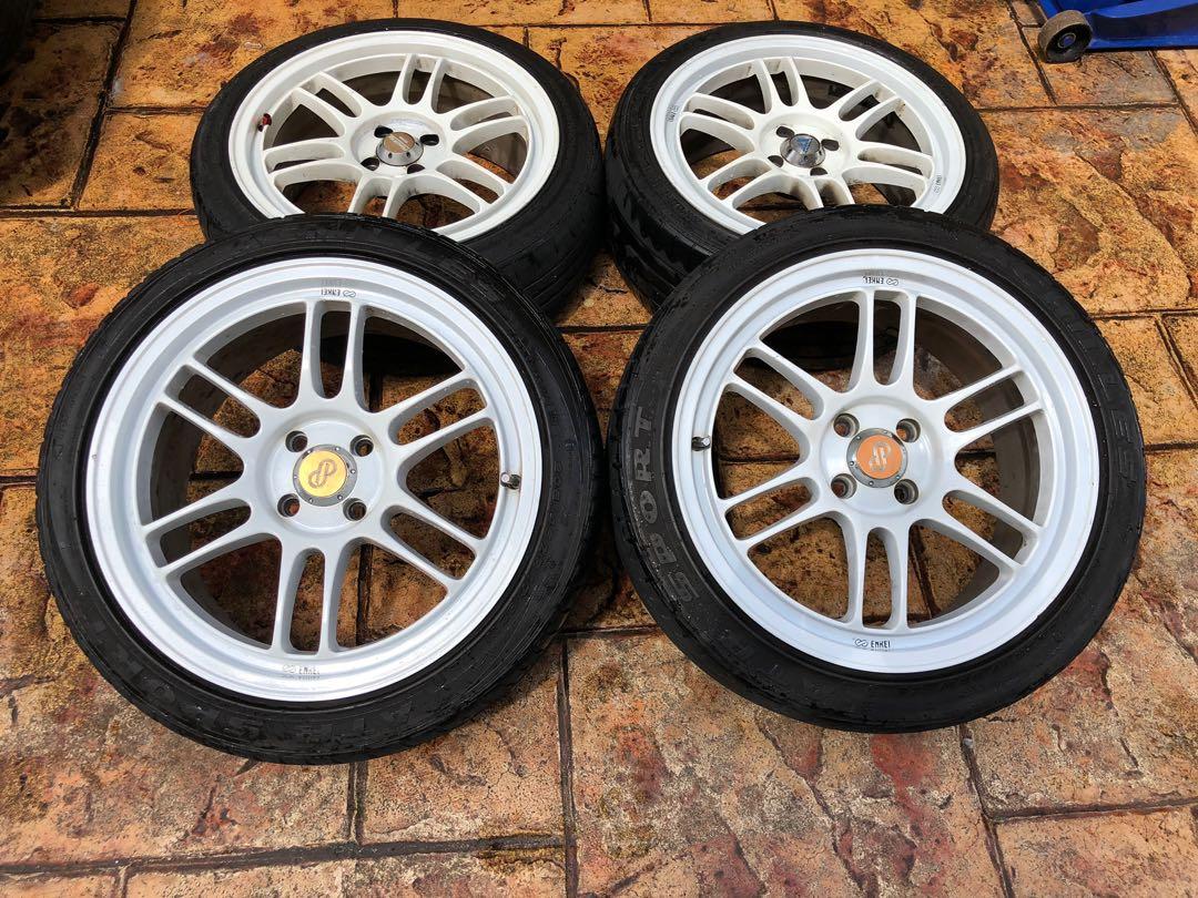 Rim Enkei RPF1 17 pcd100, Auto Accessories on Carousell