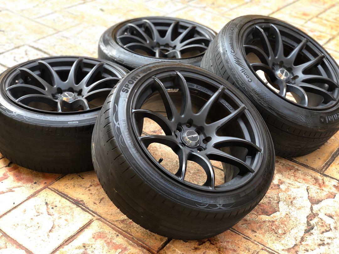 Sport Rim Work Emotion 17x9jj pcd100/114, Auto Accessories on Carousell