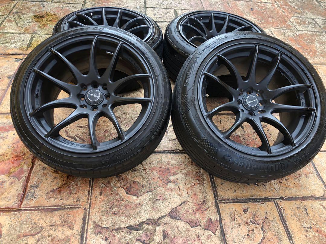 Sport Rim Work Emotion 17x9jj pcd100/114, Auto Accessories on Carousell