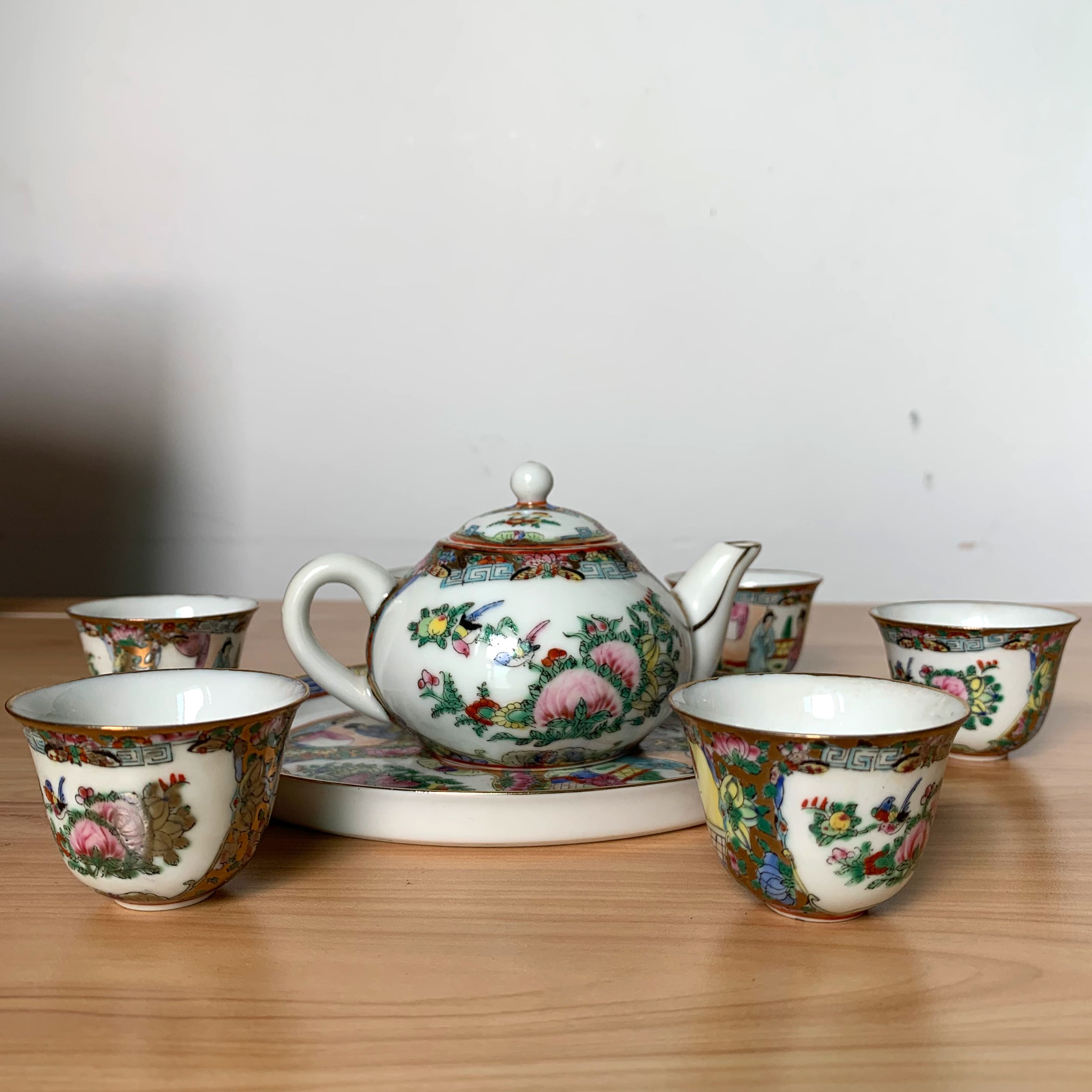 Vintage Chinese Tea Set, Furniture & Home Living, Kitchenware ...