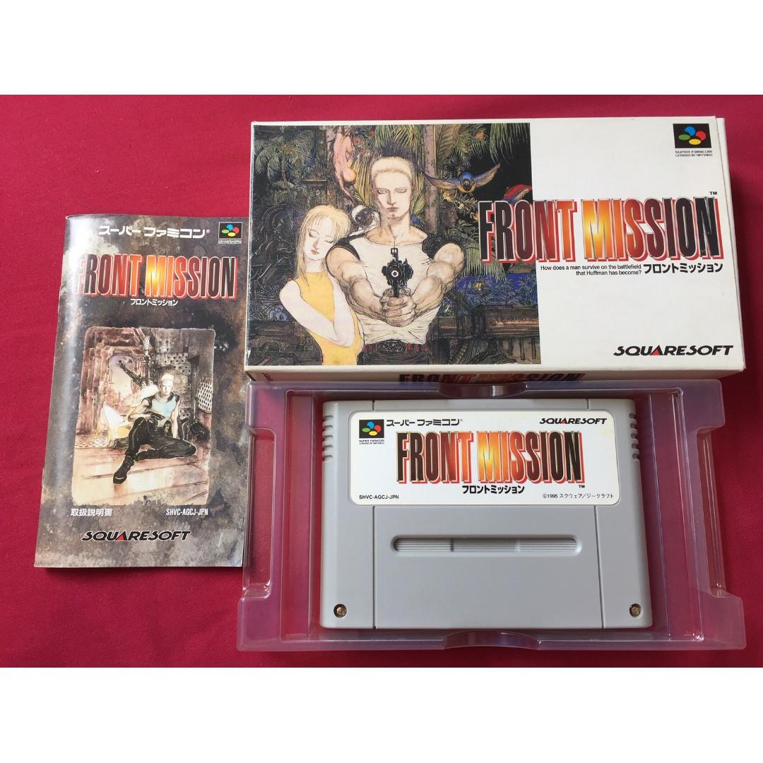 超任 FRONT MISSION 前線任務 包郵掛號 1995 SQUARE SOFT SFC Super Nintendo game 超級任天堂, 電子遊戲, 電子遊戲, Nintendo ...