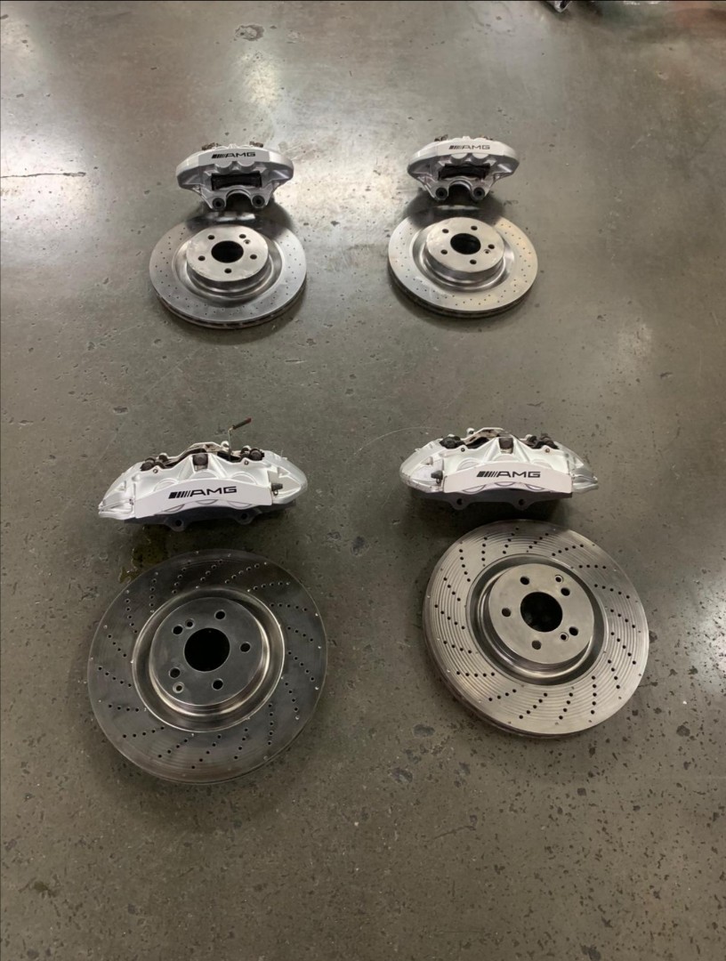 AMG brake - 6 pot / 4 pot + Rotor, Car Accessories, Accessories on ...