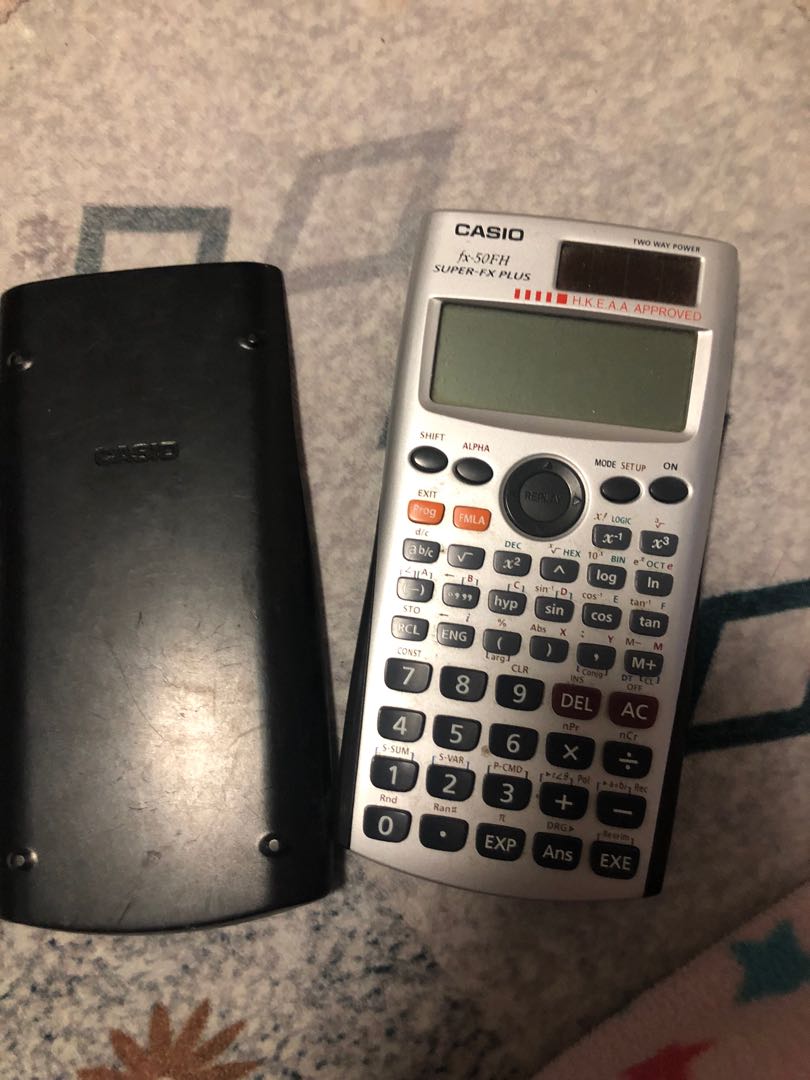 Casio 計數機 fx-50FH, 興趣及遊戲, 手作＆自家設計, 文具 - Carousell