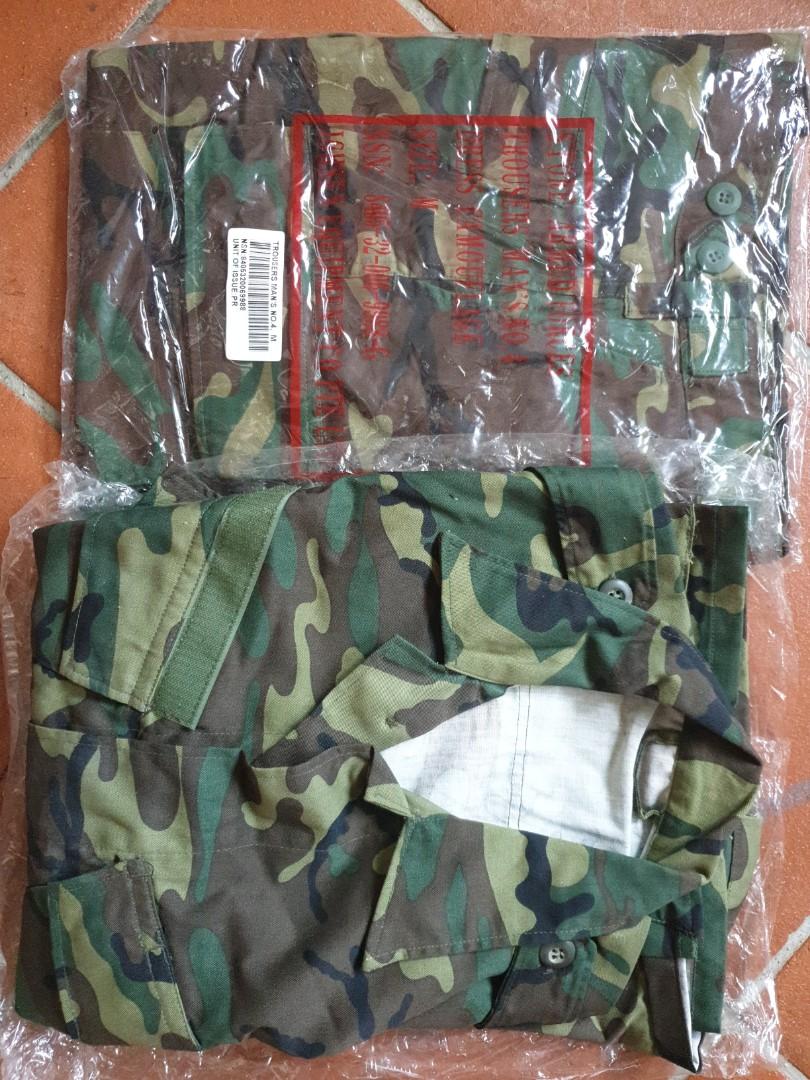 Classic SAF camouflage uniform - one set, Men's Fashion, Tops & Sets ...