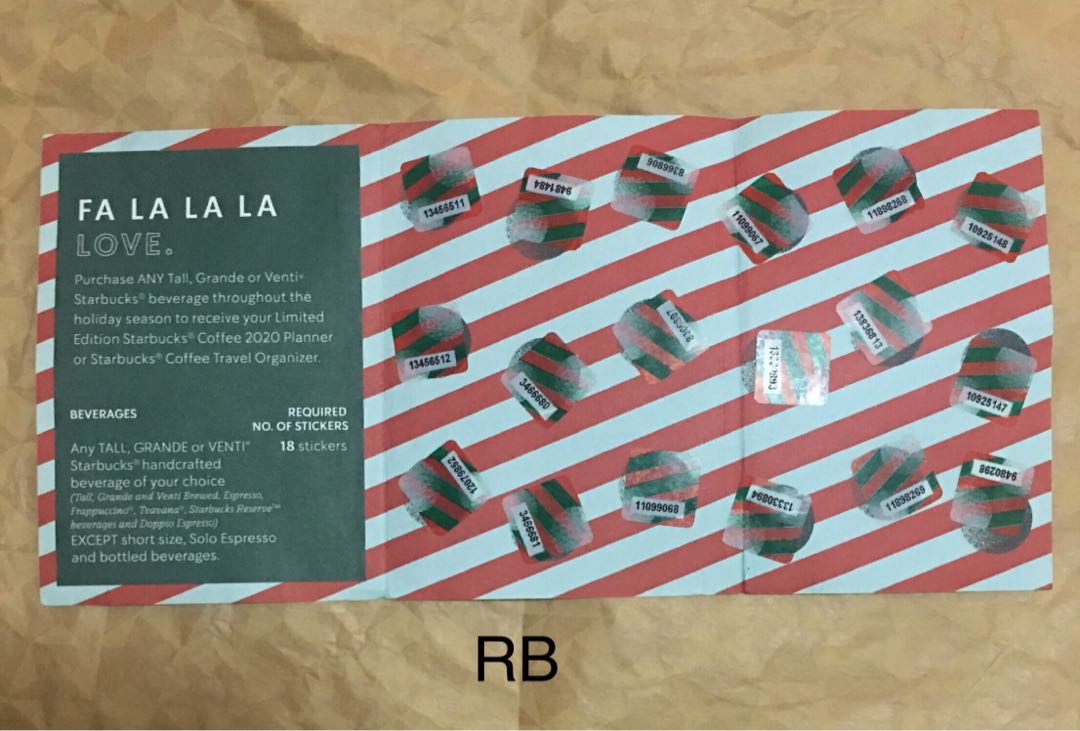 Complete Starbucks card stickers, Tickets & Vouchers, Flights ...