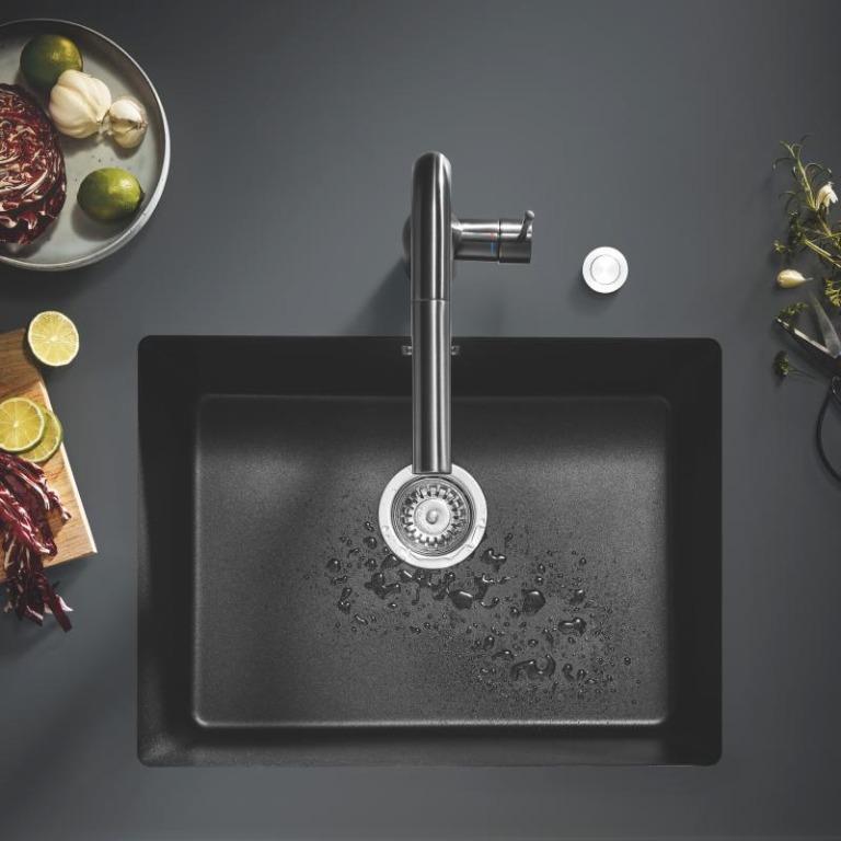 GROHE Under Mount Granite Sink Bundles With Sink Mixer Tap, Home ...