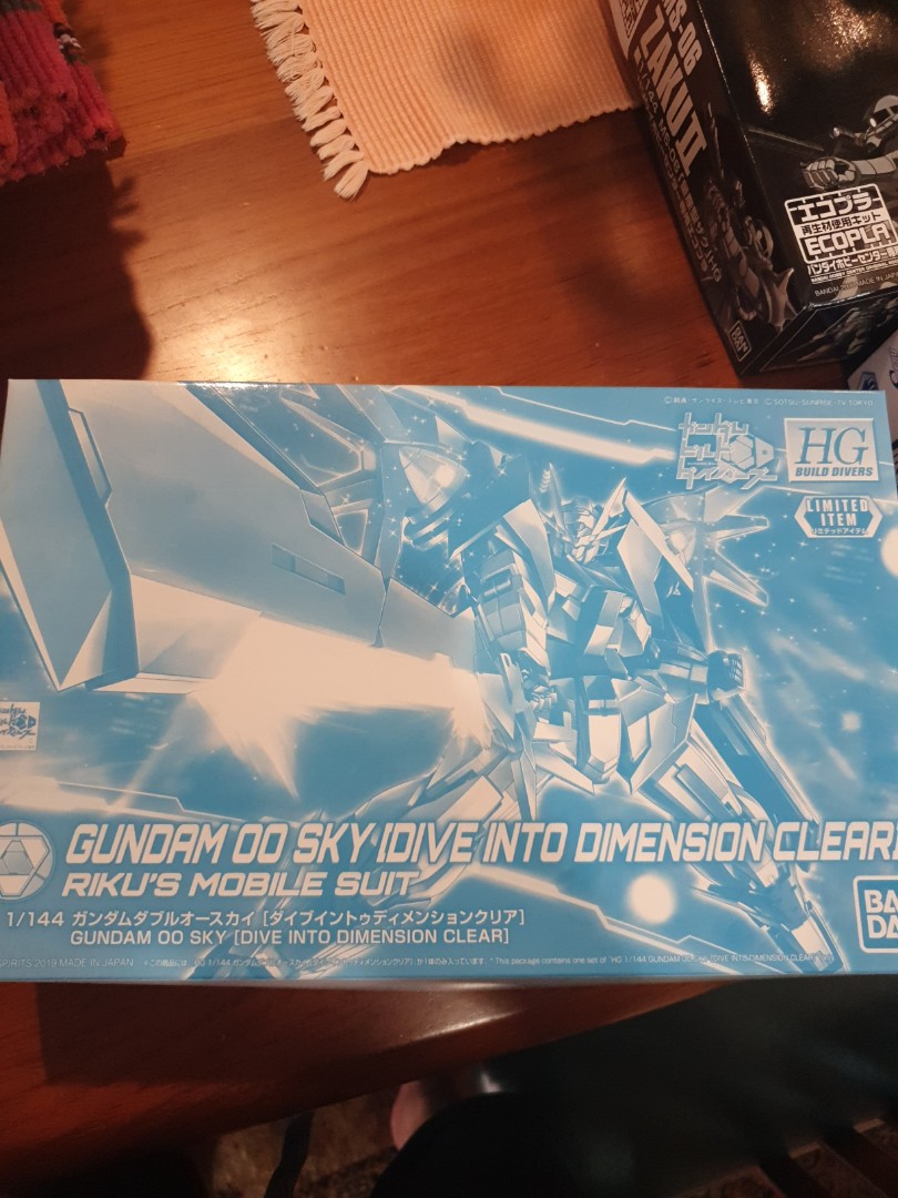 Gundam expo Gundam 00 Sky (Dive into Dimension Clear, Hobbies & Toys, Toys & Games on Carousell