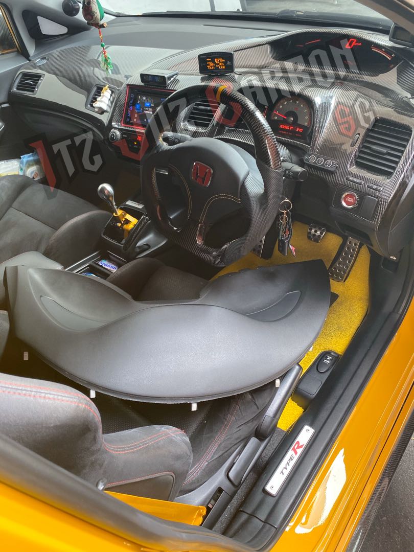 Honda Civic FD2R Full Carbon dashboard interior, Car Accessories ...