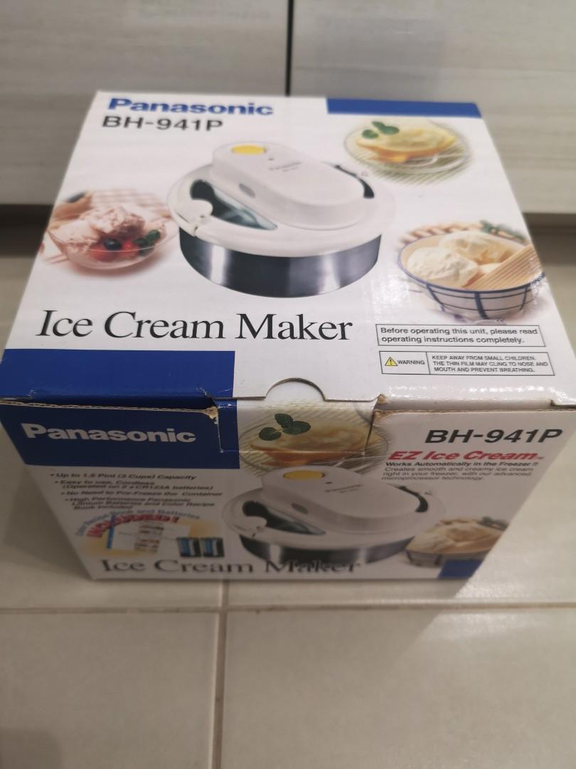 Ice cream maker Panasonic (new), TV & Home Appliances, Kitchen ...