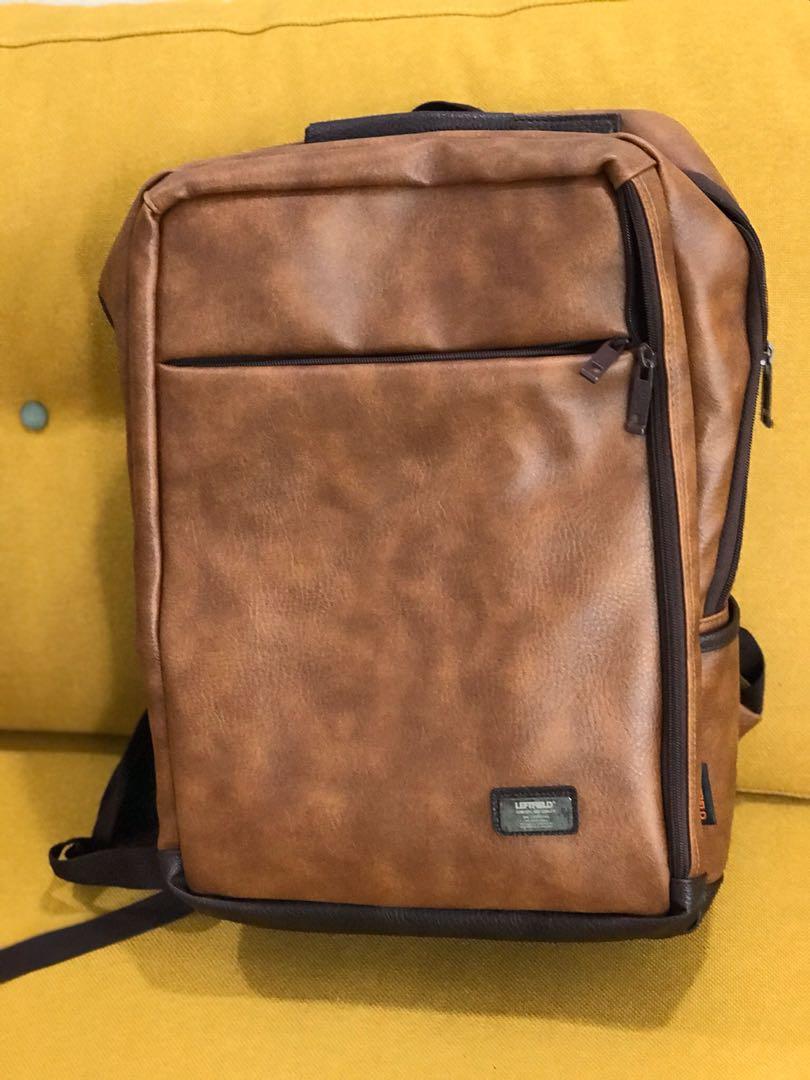 Leftfield (made in Korea) leather backpack/ laptop bag, Computers ...