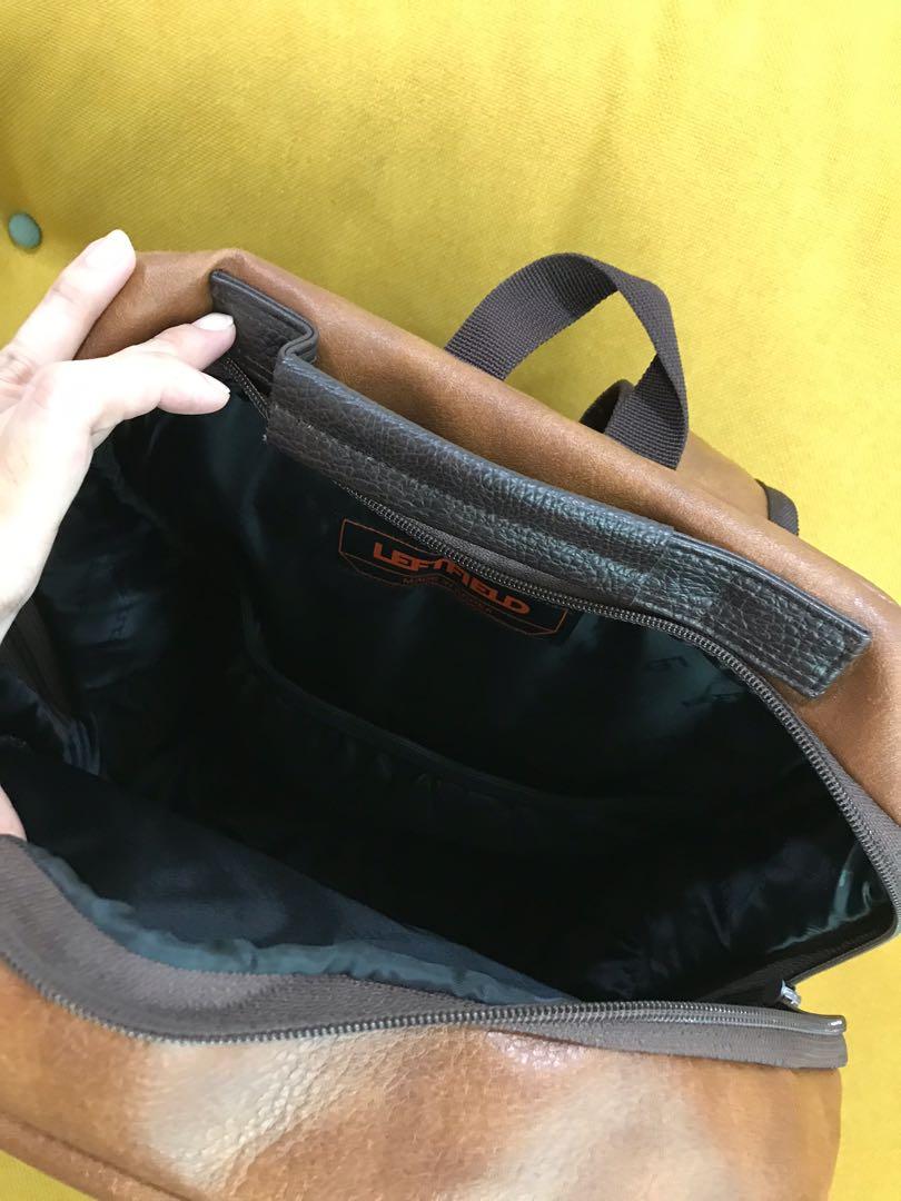 Leftfield (made in Korea) leather backpack/ laptop bag, Computers ...