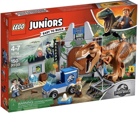 Lego Jurassic Park Dinosaurs 10758 Tyrannosaurus Escape, Hobbies & Toys ...