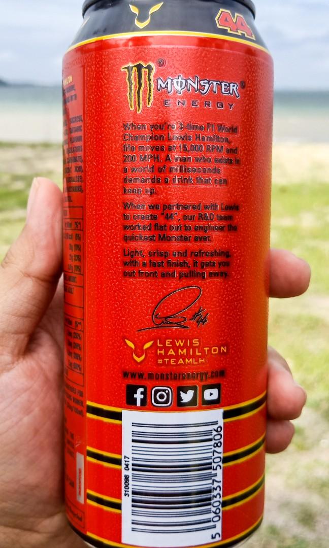 Limited Edition Monster Energy - Lewis Hamilton 44, Health & Nutrition ...